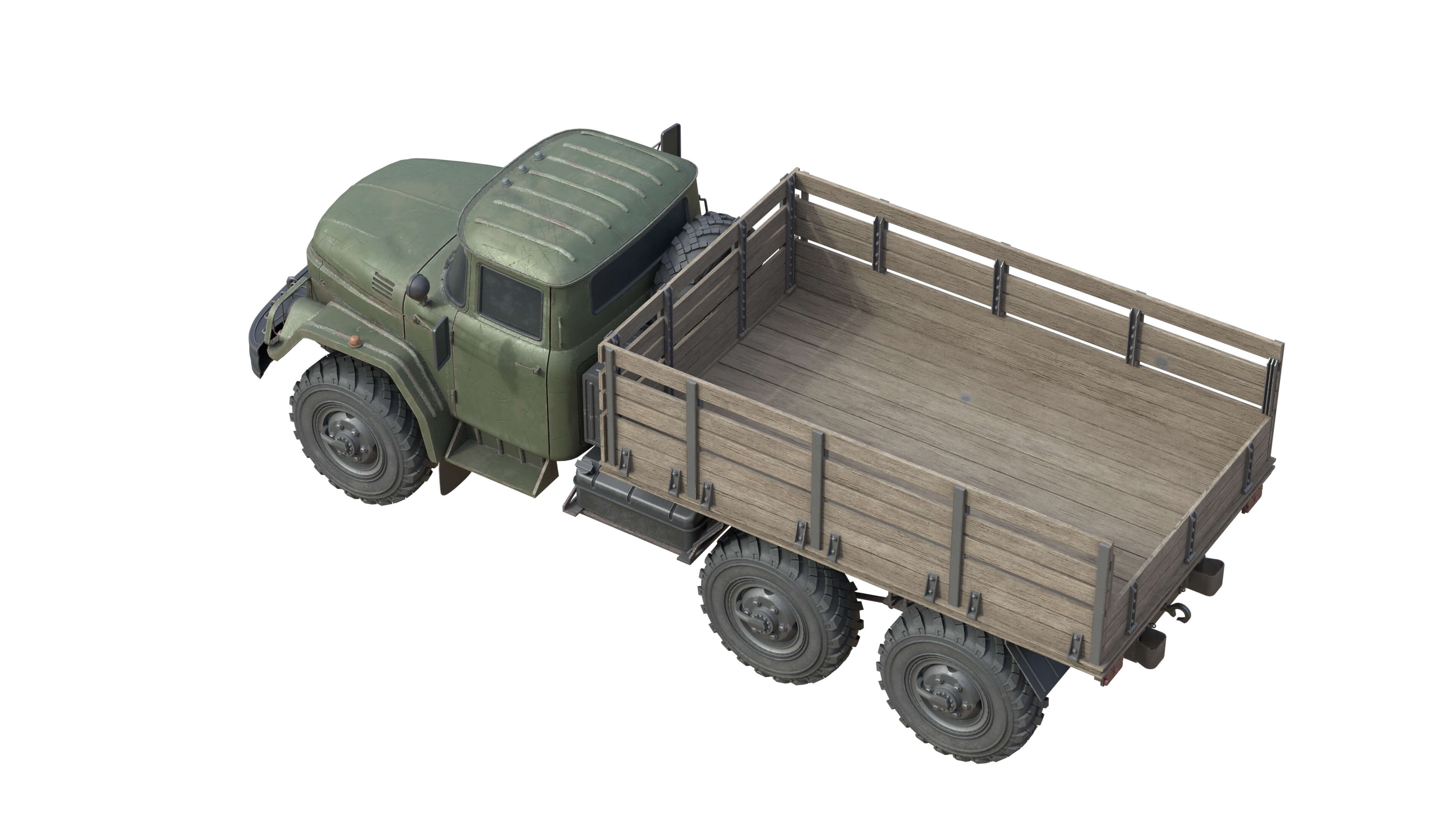 ZiL 131 Army Truck - 3D Model by 3dstudio
