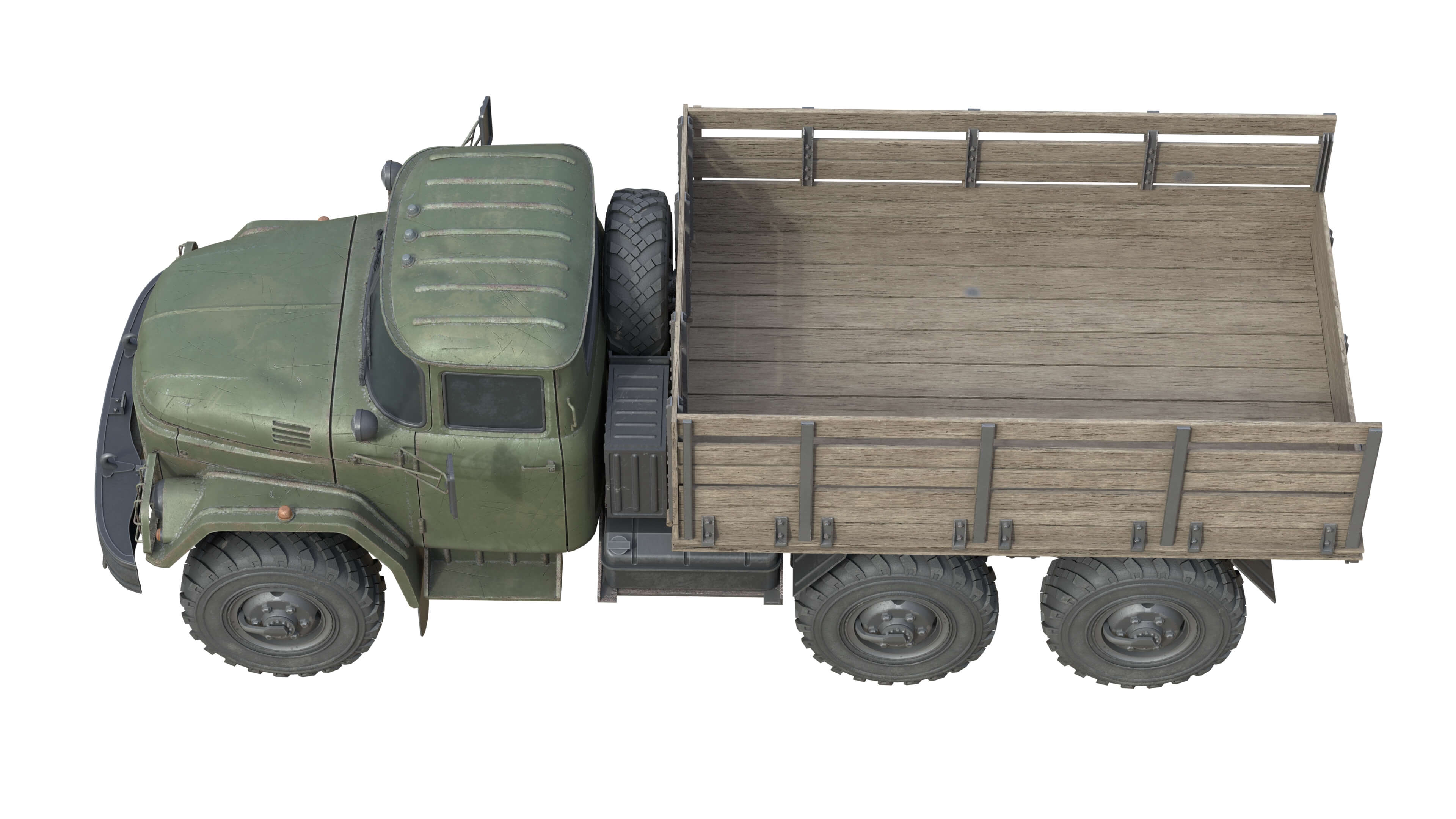 ZiL 131 Army Truck - 3D Model by 3dstudio