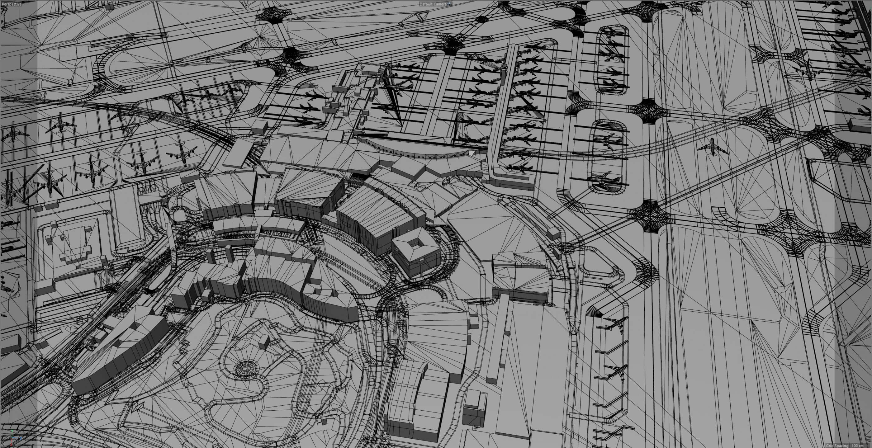 Zurich Airport - 3D Model by 3dstudio