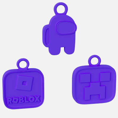 Gaming Keychain Pack - 3D Model by 3DSystemWorks