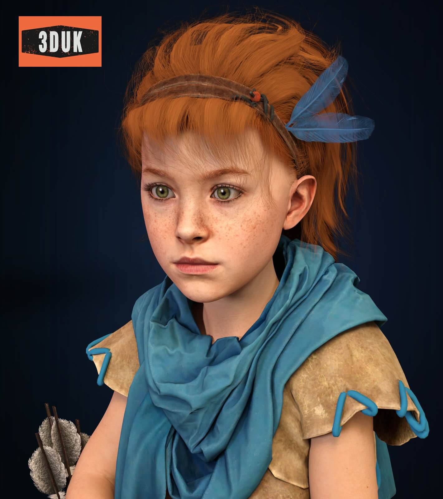 Aloy Child For G8F - Daz Content by 3DUK
