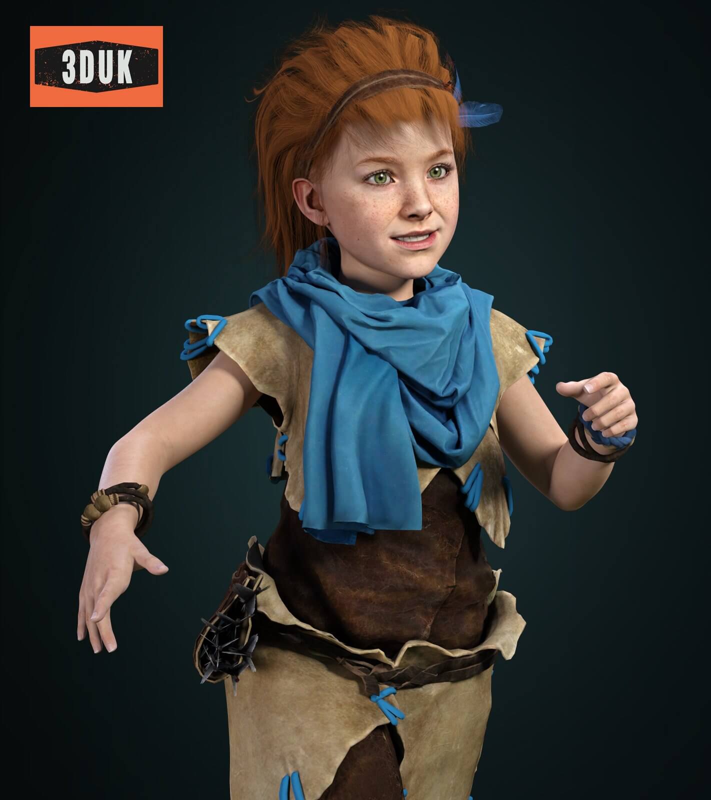 Aloy Child For G8F - Daz Content by 3DUK