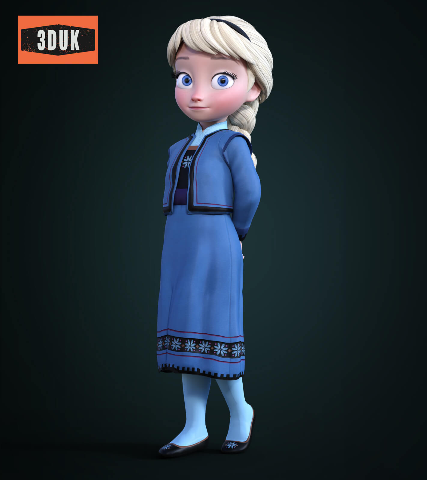 Elsa Child For G8F - Daz Content by 3DUK
