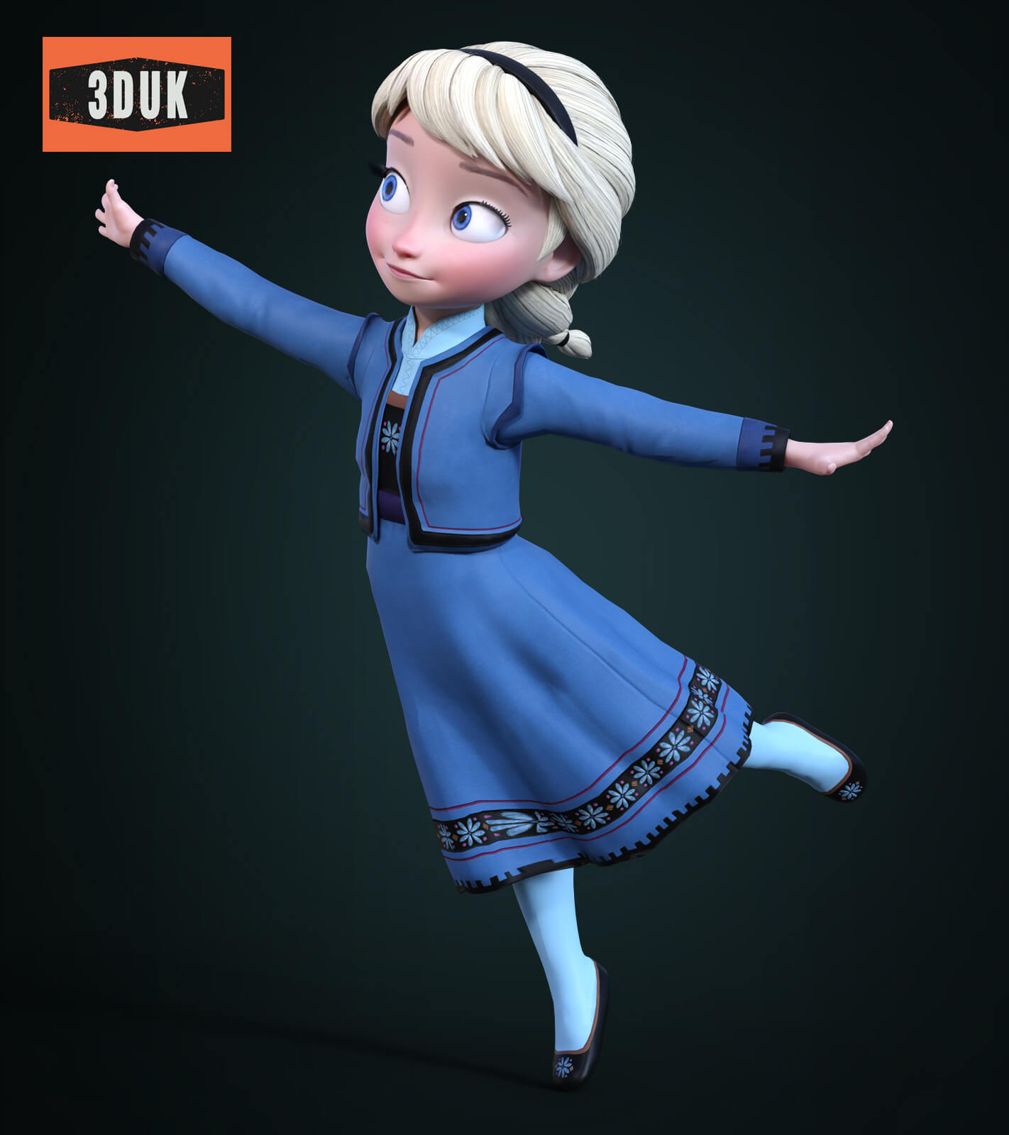 Elsa Child For G8F - Daz Content by 3DUK