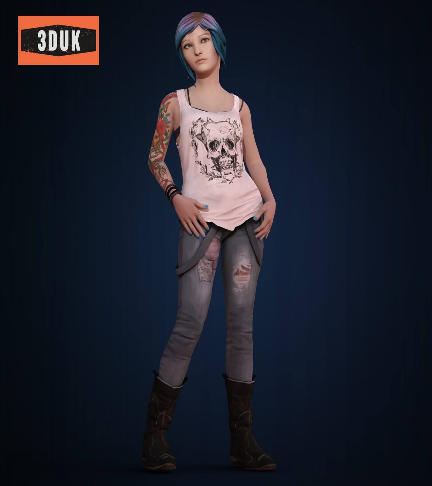 Life Is Strange Chloe Price For G8F Daz Content By 3DUK