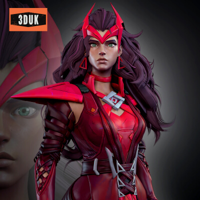 MR Scarlet Witch For G8F - Daz Content by 3DUK