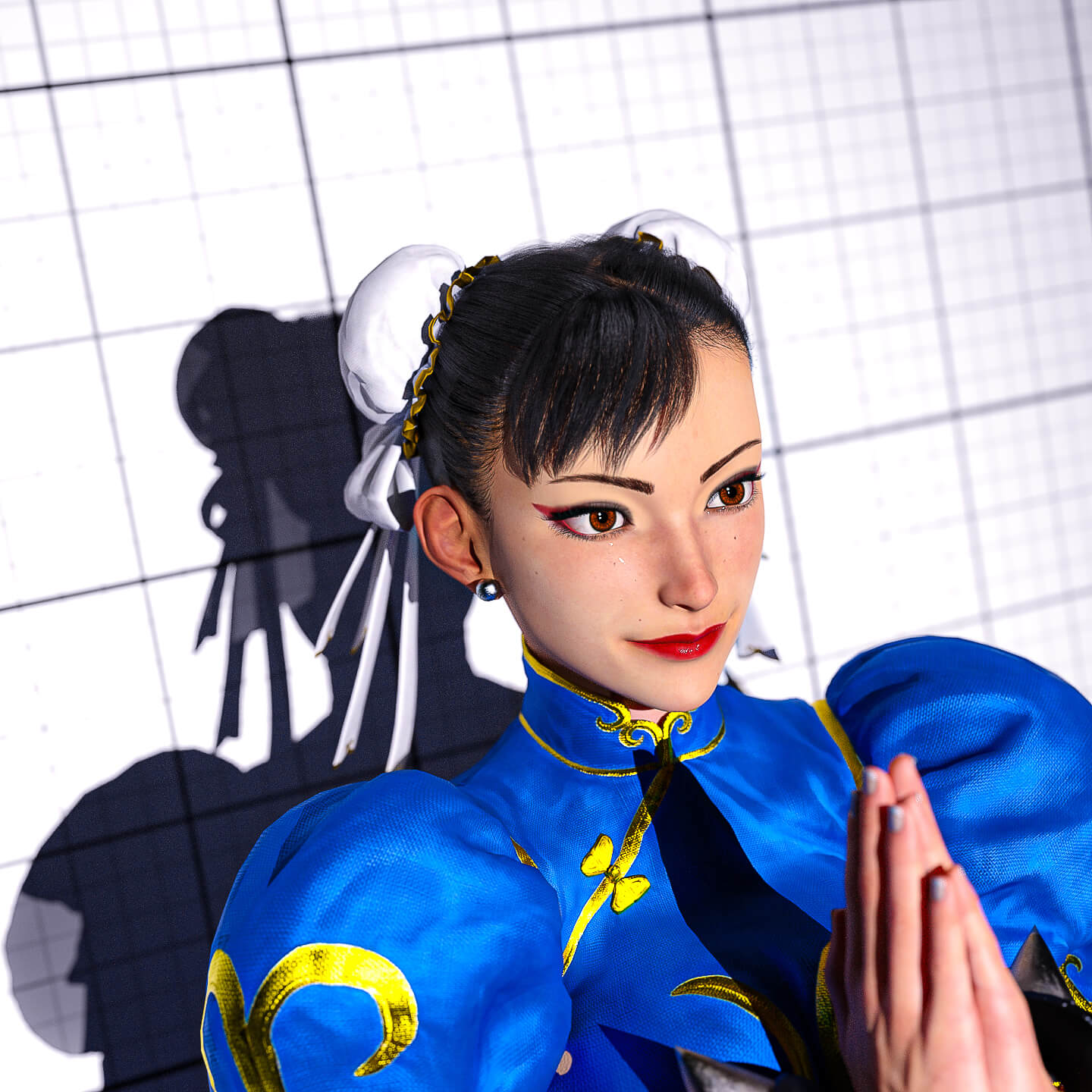 SF6 Chun-Li Add-On for G8F Daz Content by 3DUK