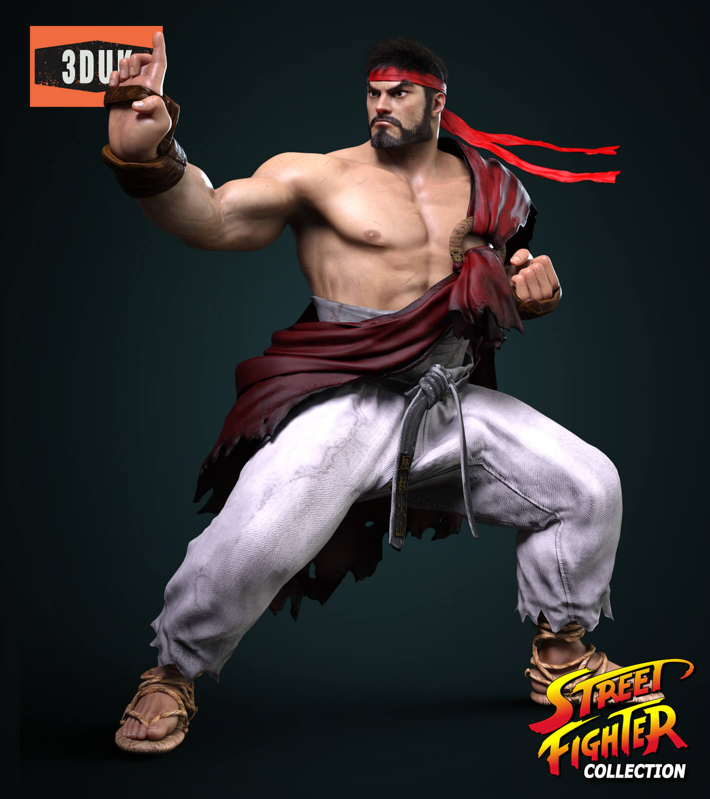 SF6 Ryu For G8M - Daz Content by 3DUK