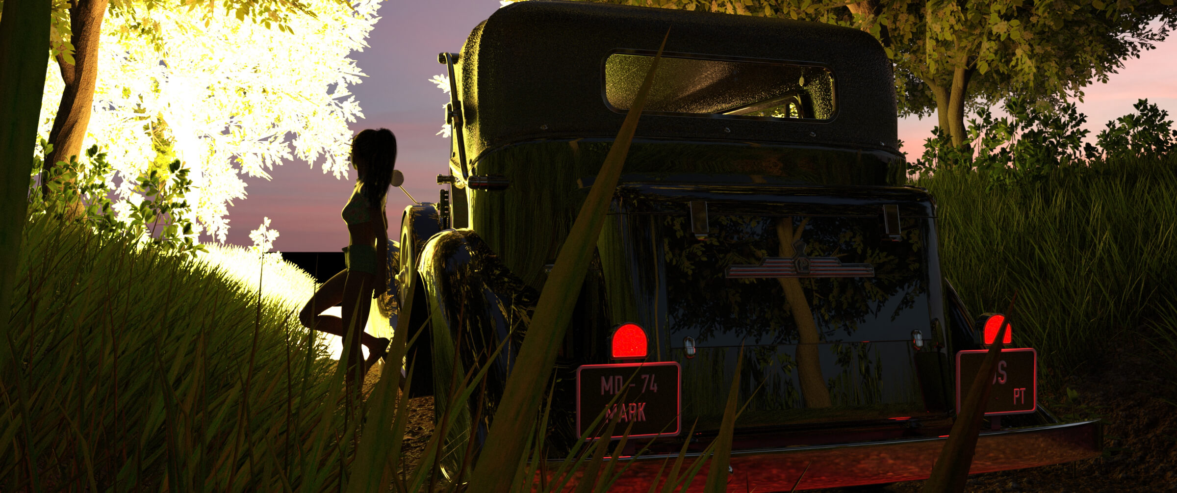 August evening 3D Render, Digital Art by 3dWeb