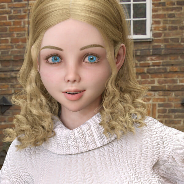 Luna's eyes 3D Render, Digital Art by 3dWeb