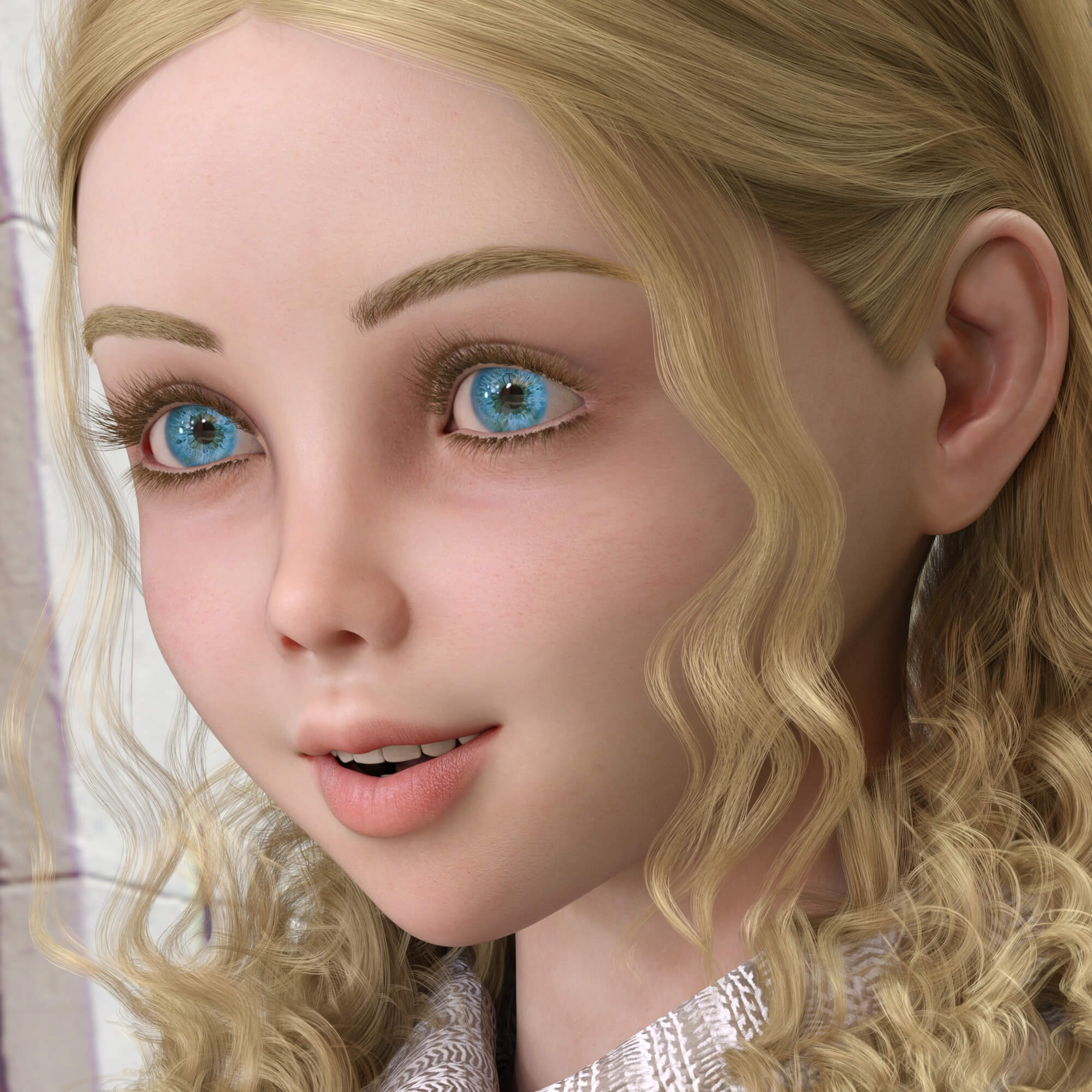 Luna's eyes 3D Render, Digital Art by 3dWeb