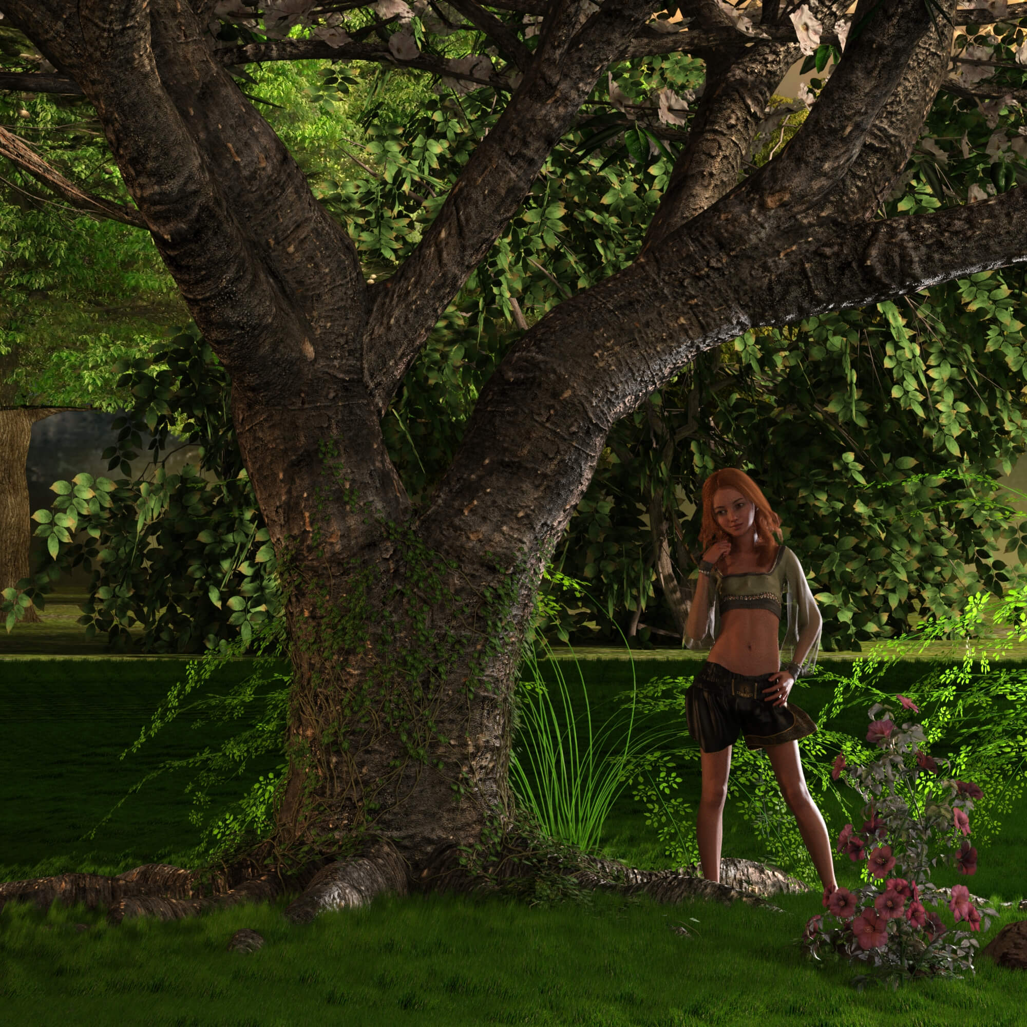 Tyler's Tree 3D Render, Digital Art by 3dWeb