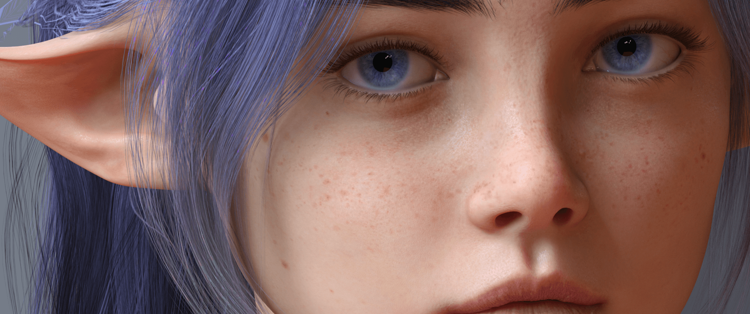 Violet 3D Render, Digital Art by 3dWeb