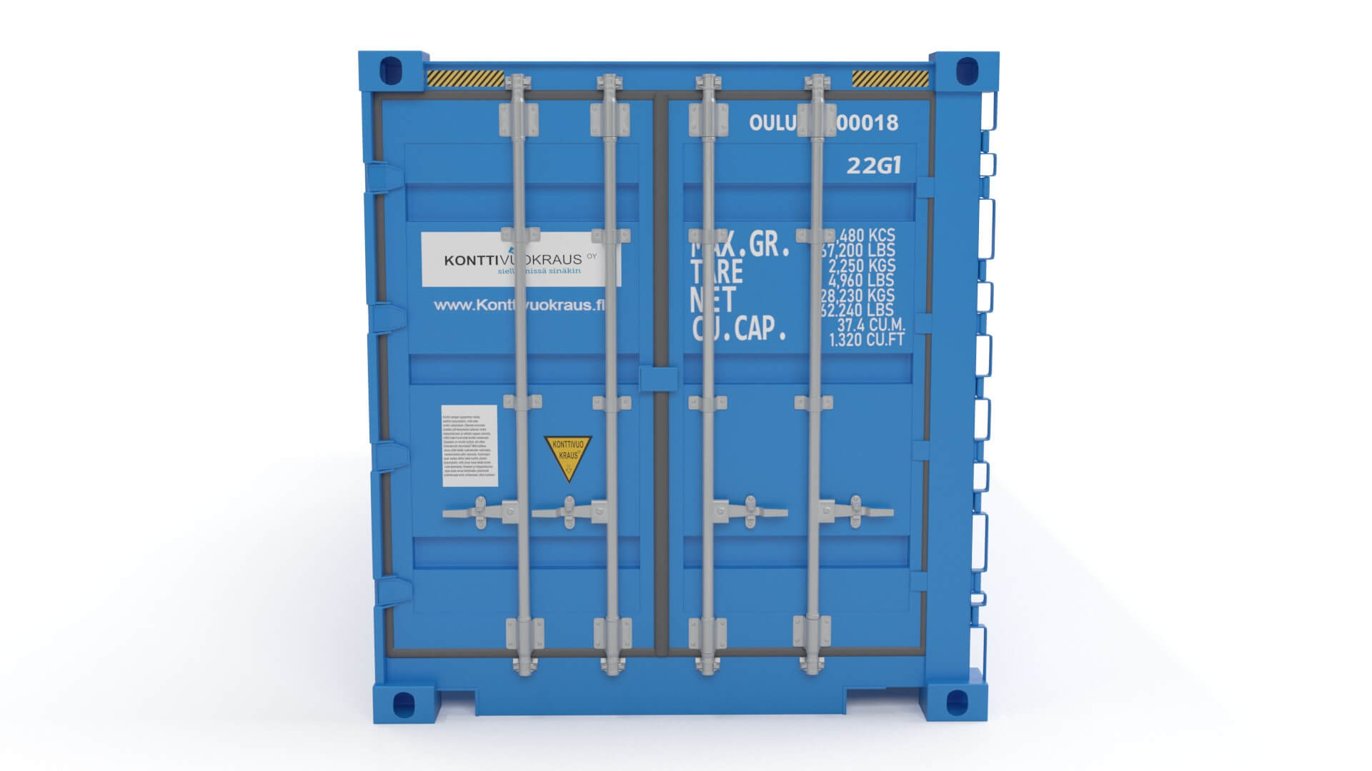 20 Ft Cube Open Side Shipping Container - 3D Model by 3dxin