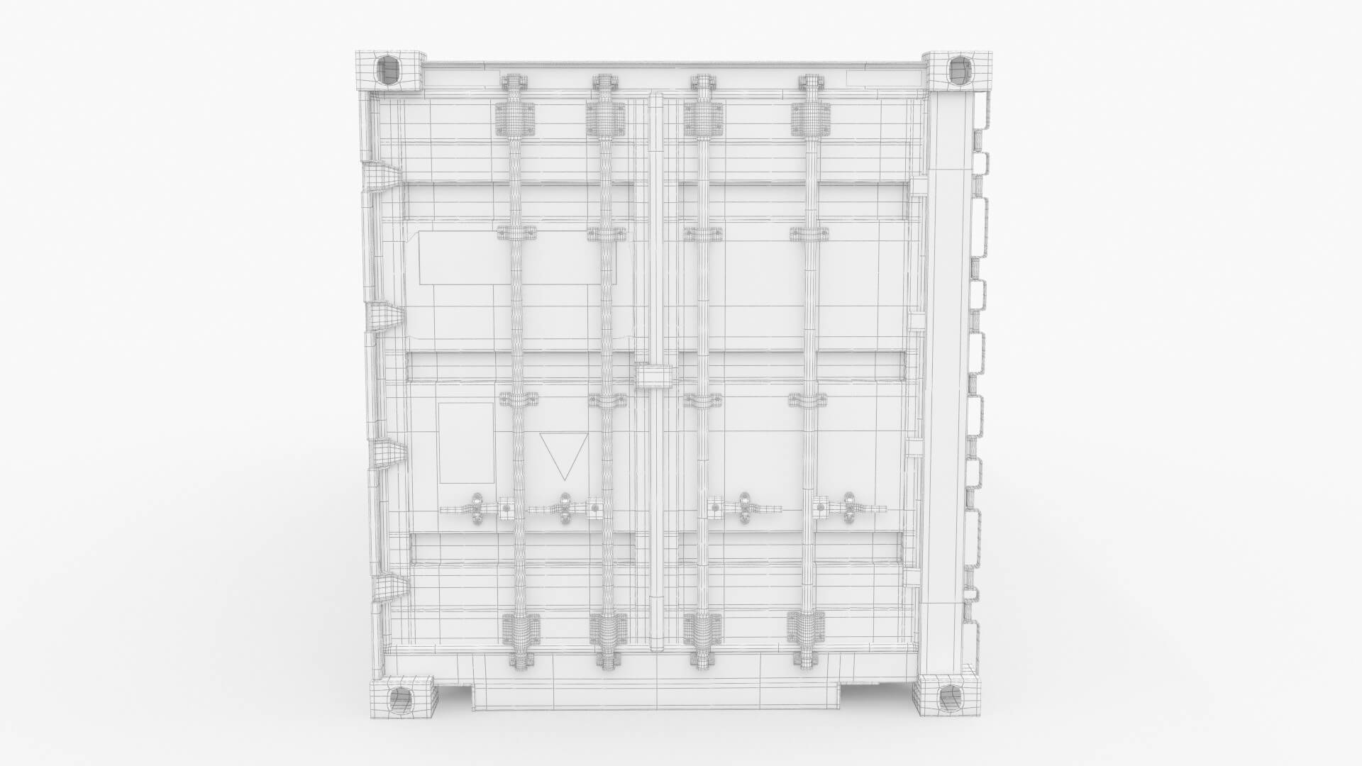 20 Ft Cube Open Side Shipping Container - 3D Model by 3dxin
