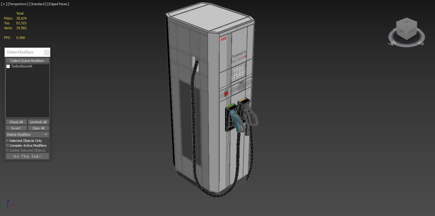 ABB Terra 124 CC EV Charging Station - 3D Model by 3dxin