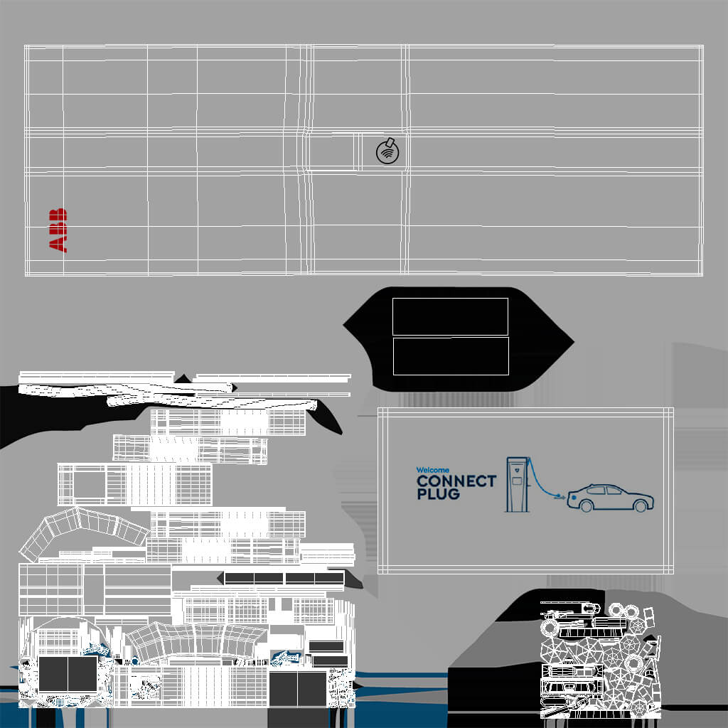 ABB Terra Hp 150 350 - 2 EV Electric Car Charger Station 3D Model by 3dxin