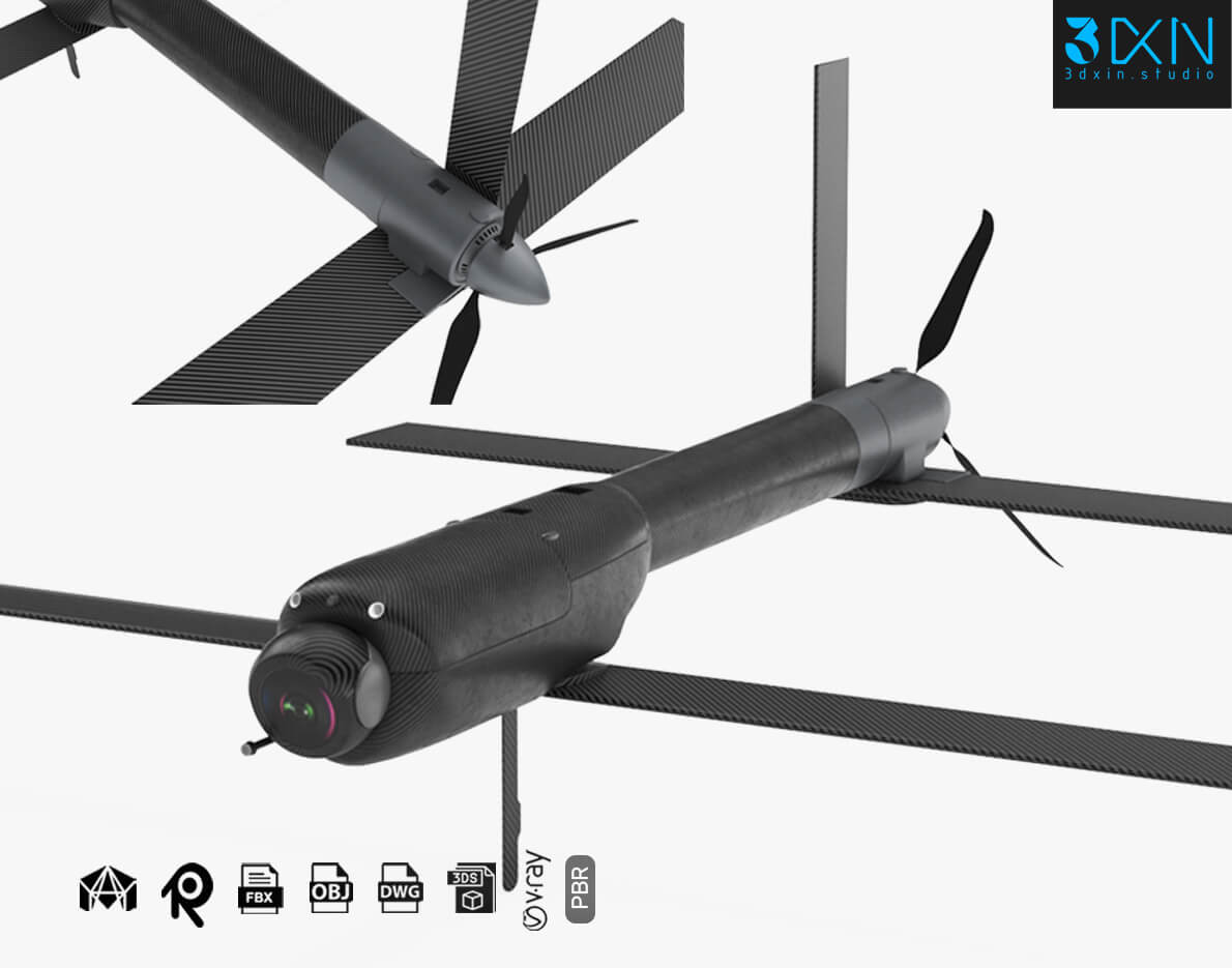 Aerovironment Switchblade 600 Missile Predator Drone - 3D Model by 3dxin