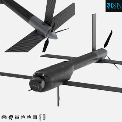 Aerovironment Switchblade 600 Missile Predator Drone - 3D Model by 3dxin