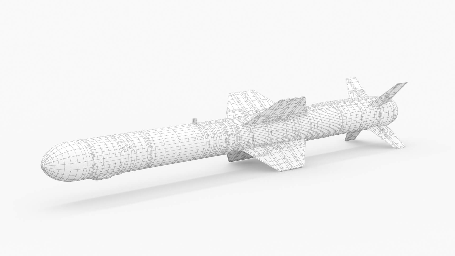Agm 84 Harpoon Missile - 3D Model by 3dxin