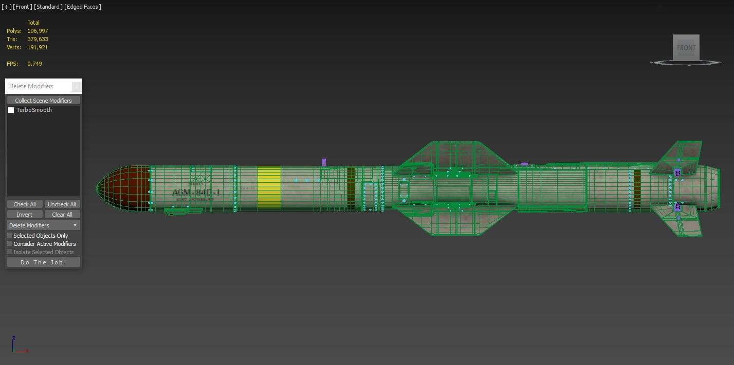 Agm 84 Harpoon Missile - 3D Model by 3dxin