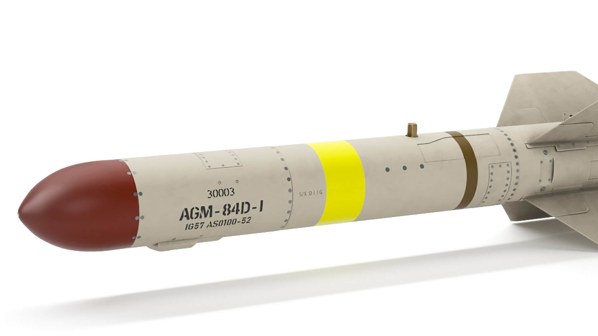 Agm 84 Harpoon Missile - 3D Model by 3dxin