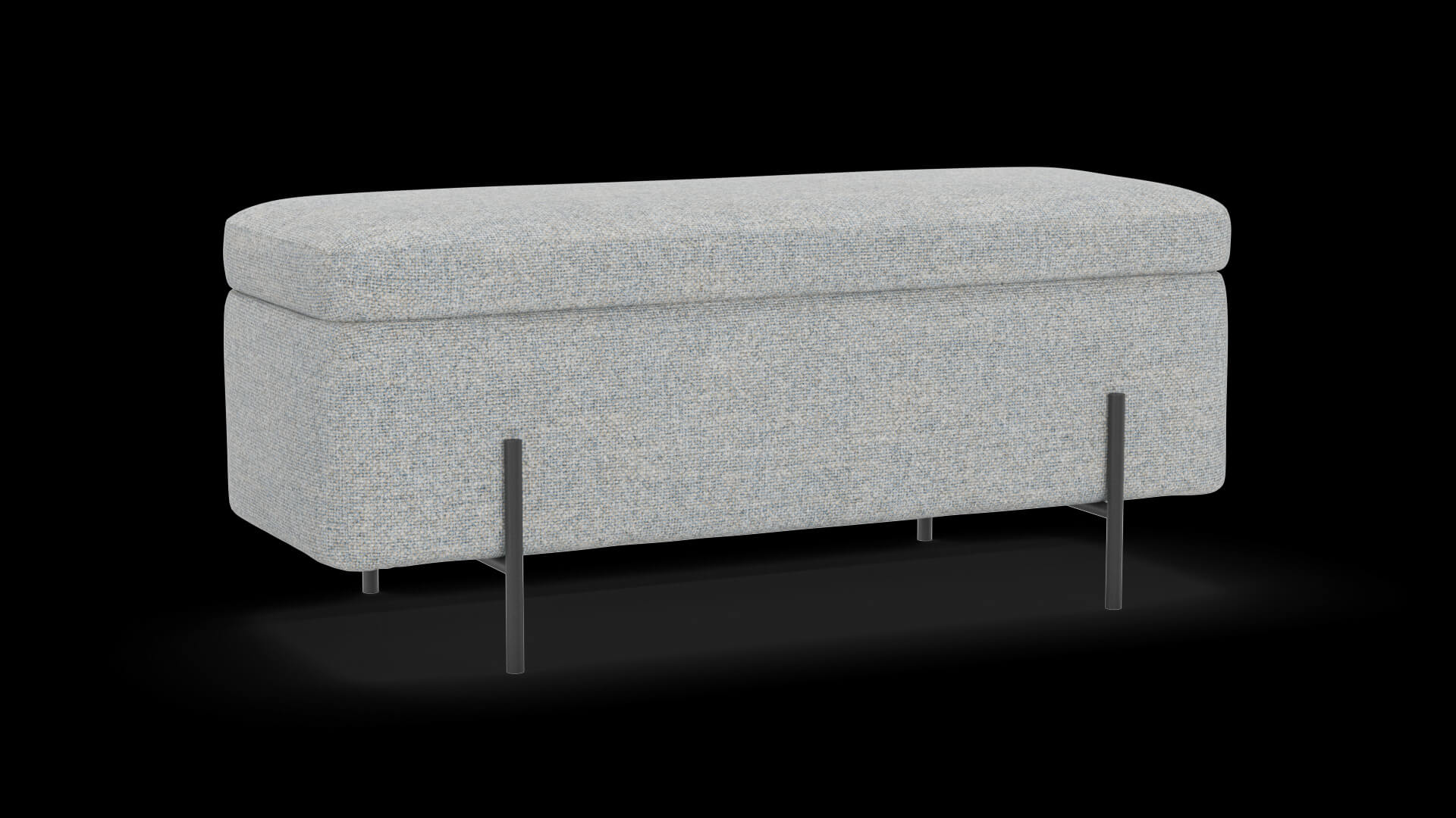 Agno Pouf Side Table Ottoman - 3D Model by 3dxin