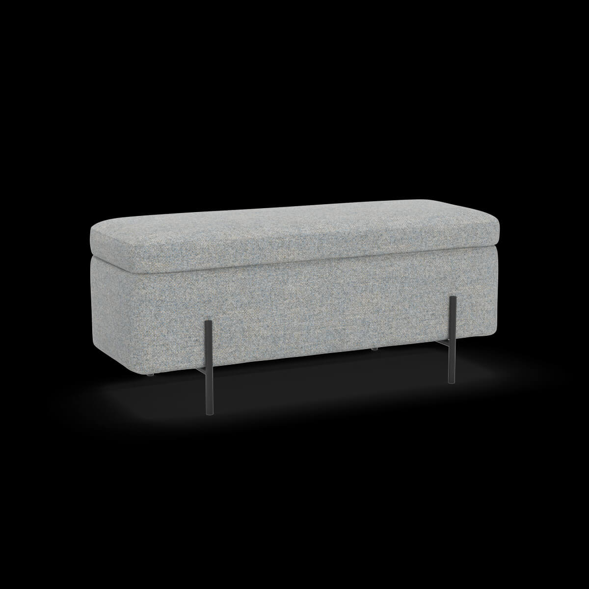 Agno Pouf Side Table Ottoman - 3D Model by 3dxin