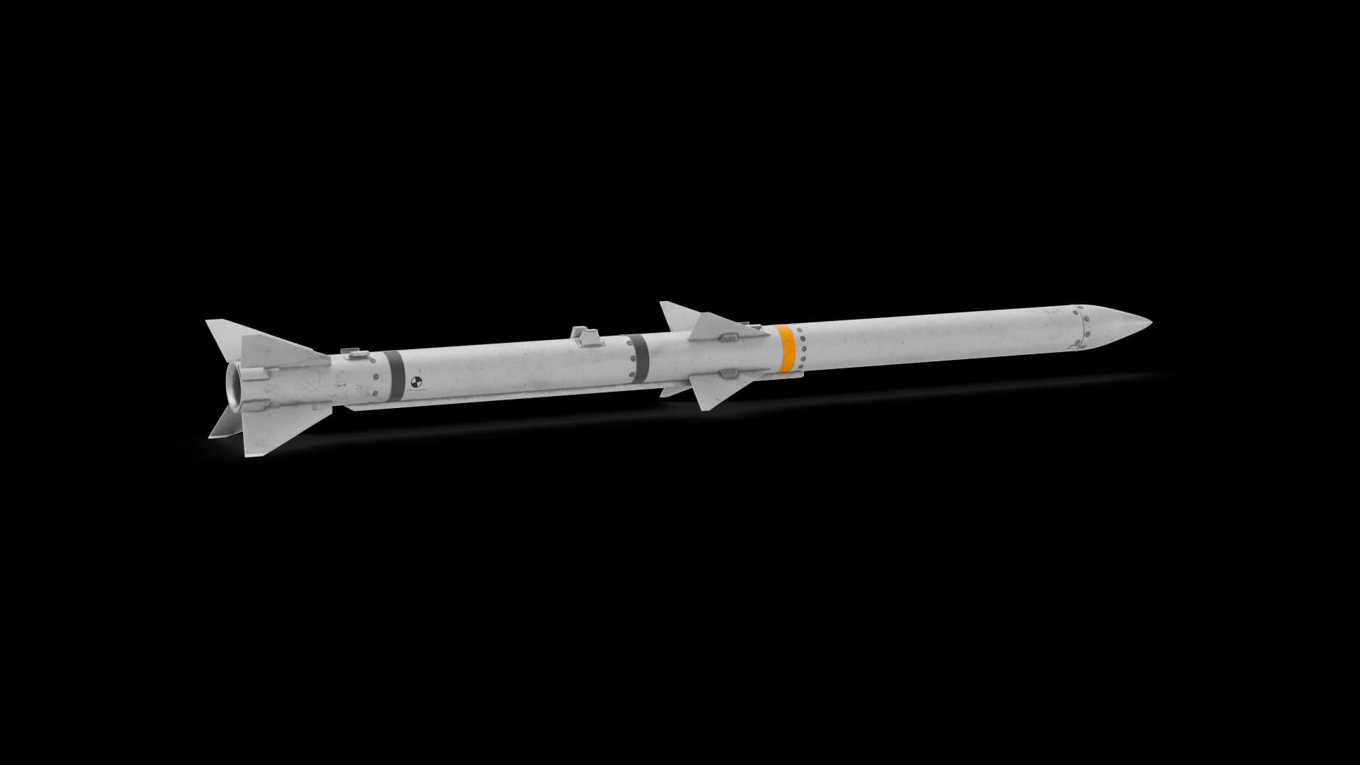 AIM-120 Amraam Beyond-Visual-Range Missile 3D Model by 3dxin