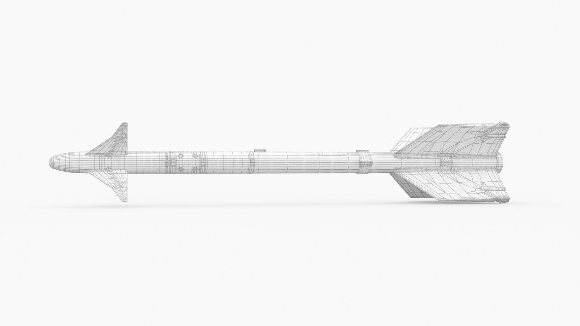 AIM-9X Sidewinder Missile 3D Model by 3dxin