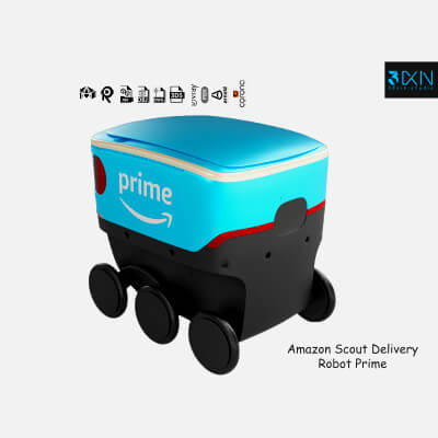 Amazon Scout Delivery Robot Prime - 3D Model by 3dxin