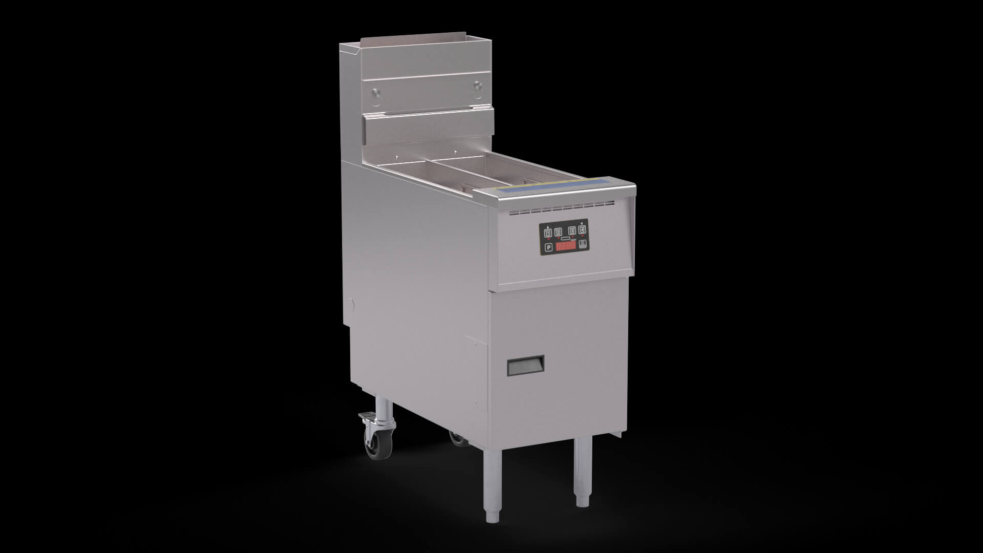 Anets Agp55T Twin Vat Gas Deep Fryer - 3D Model by 3dxin