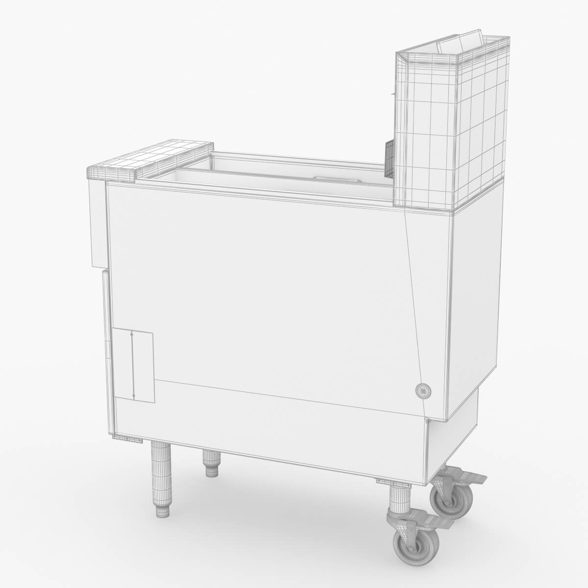 Anets Agp55T Twin Vat Gas Deep Fryer - 3D Model by 3dxin