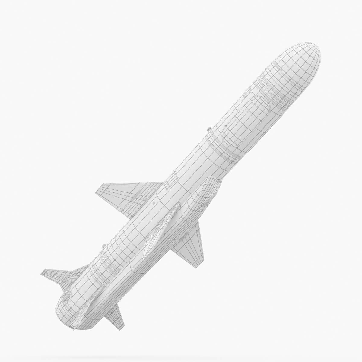 Anti-Ship Missile X-35U 3D Model by 3dxin