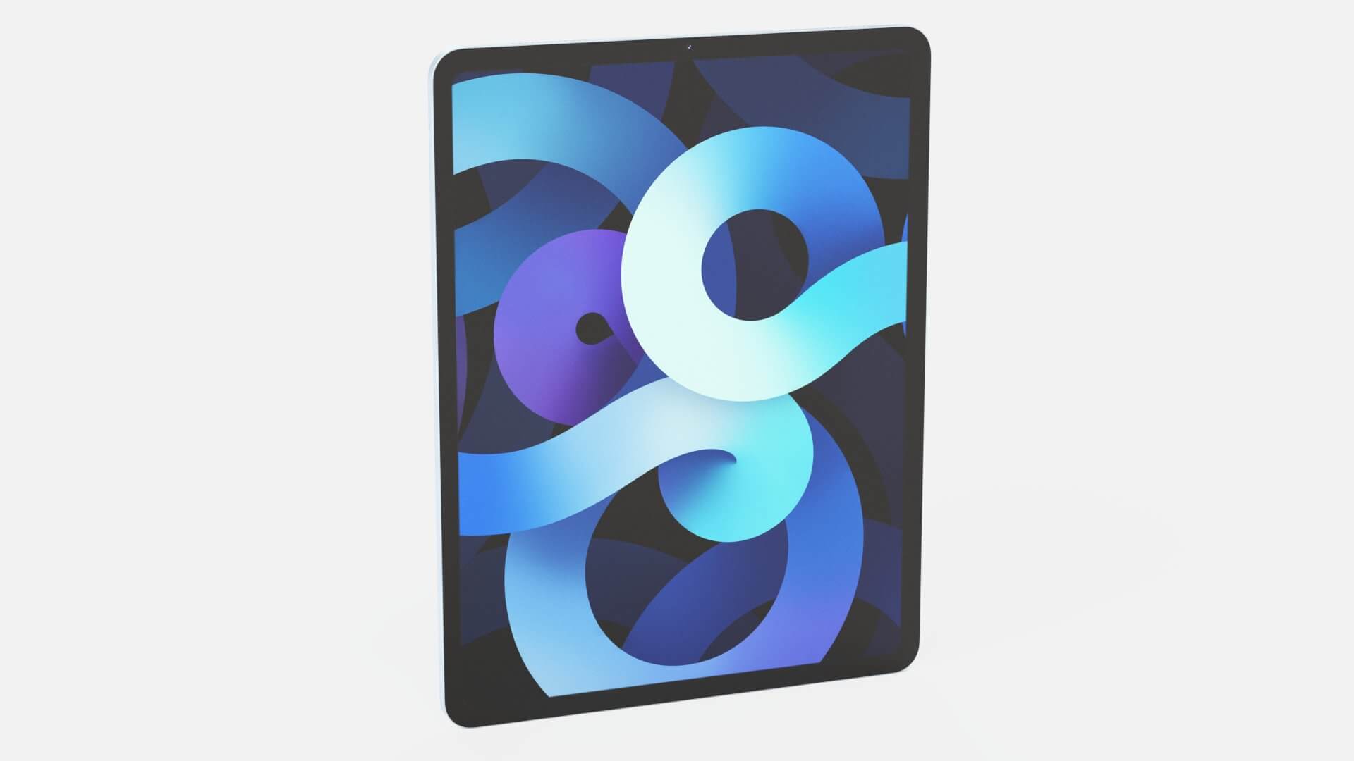 Apple iPad Air 4 Sky Blue Color - 3D Model by 3dxin