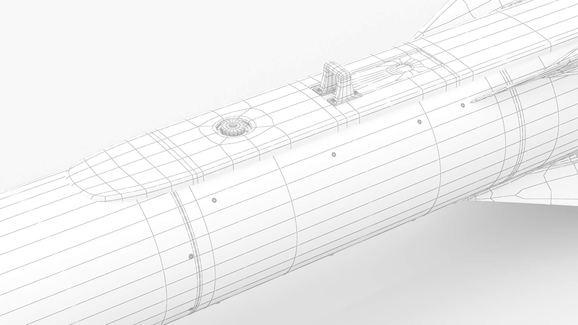 ASM-2 Japanese Anti-Ship Cruise Missile 3D Model by 3dxin