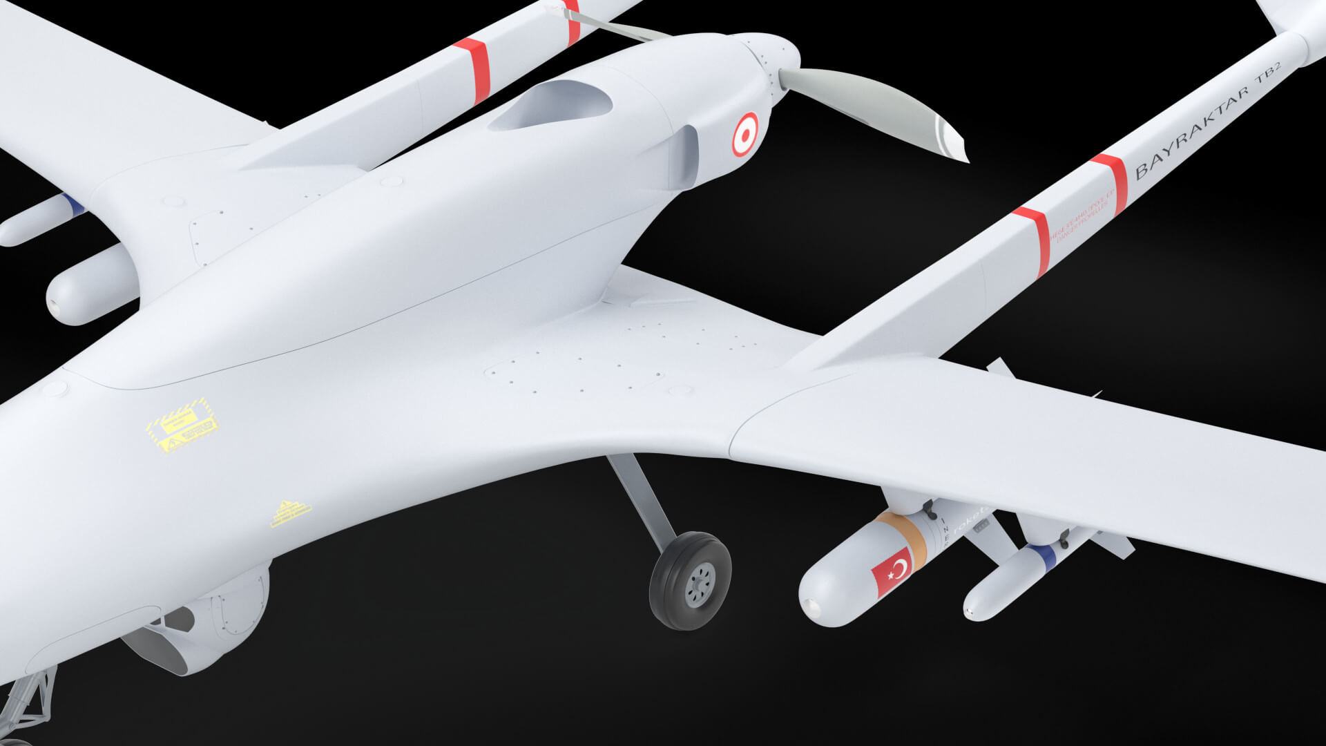 Bayraktar TB2 Turkish Armed Forces - 3D Model by 3dxin