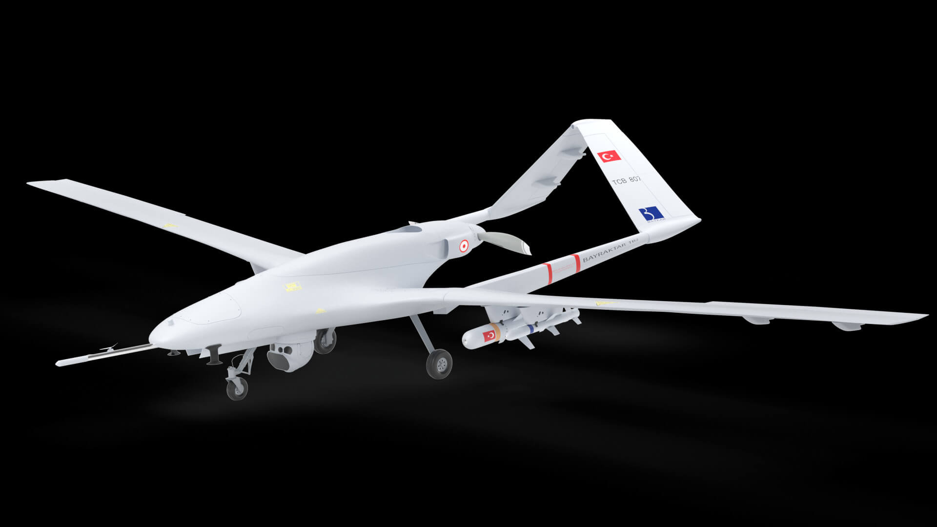 Bayraktar TB2 Turkish Armed Forces - 3D Model by 3dxin