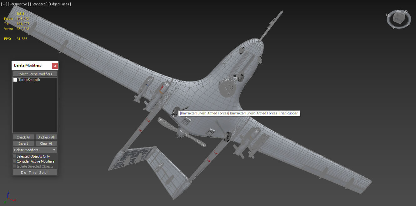 Bayraktar TB2 Turkish Armed Forces - 3D Model by 3dxin