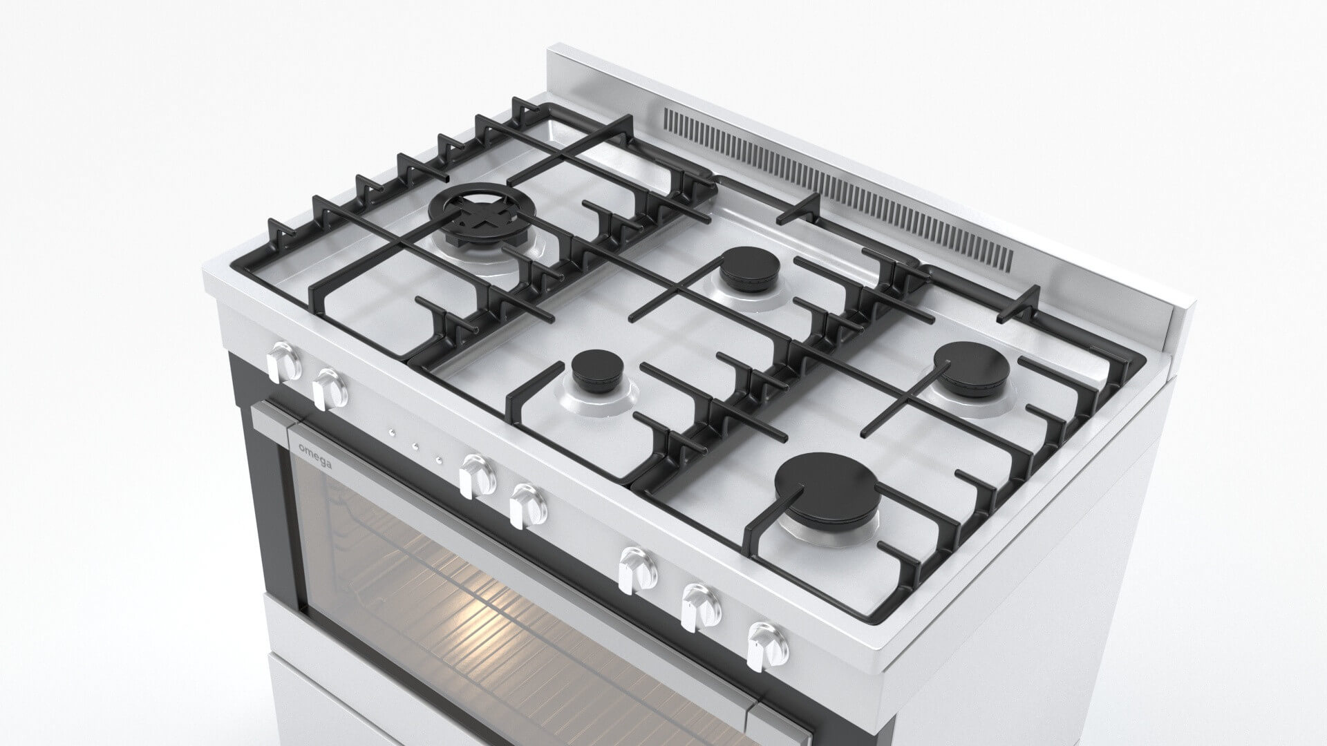 Omega 90 cm 9 Function Free Standing Oven - 3D Model by 3dxin