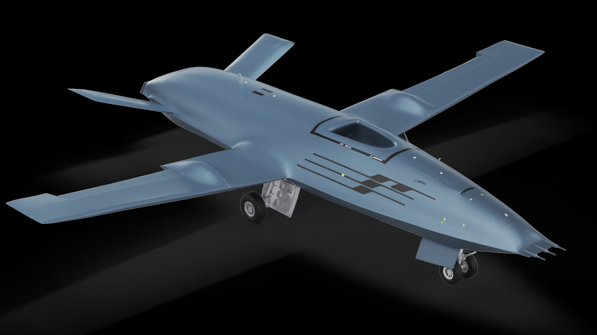 Boeing MQ25 Stingray Aerial Refueling Drone US 2 - 3D Model by 3dxin