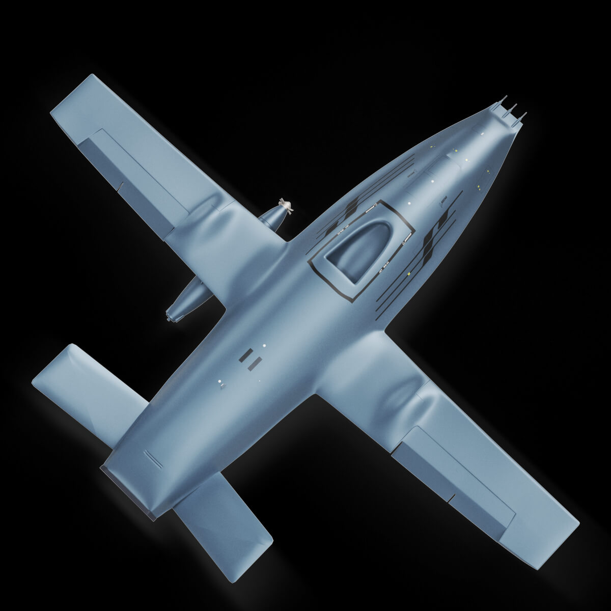 Boeing MQ25 Stingray Aerial Refueling Drone US 2 - 3D Model by 3dxin