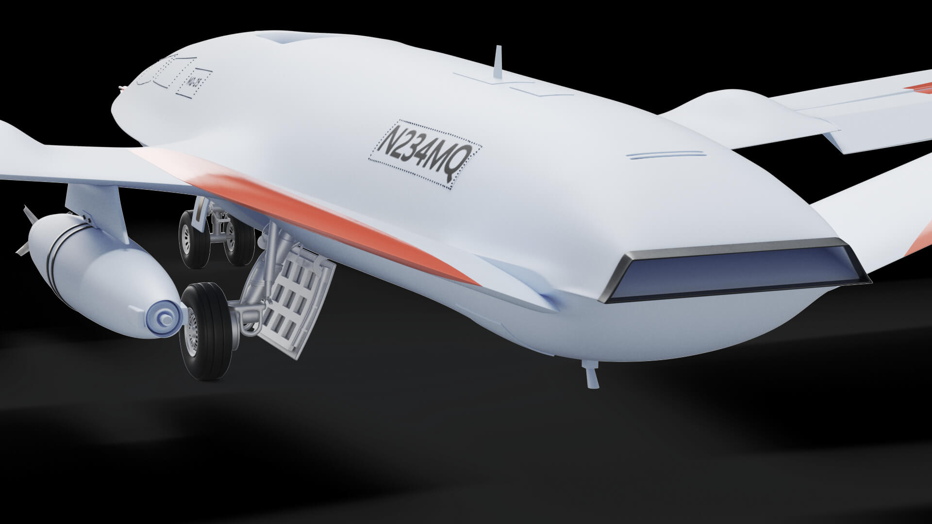 Boeing MQ25 Stingray Aerial Refueling Drone - 3D Model by 3dxin