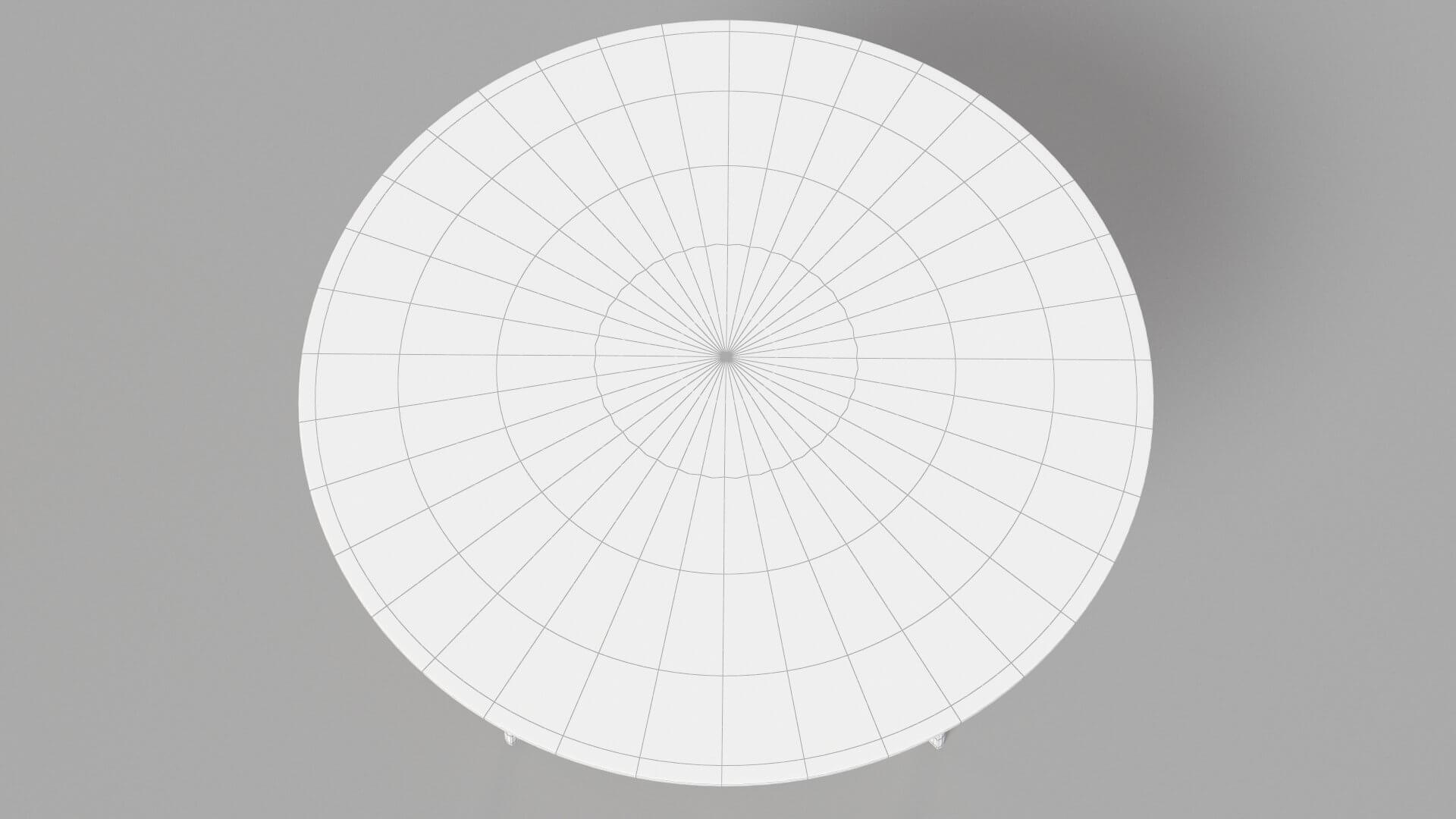 Bracket Dining Table Round - 3D Model by 3dxin