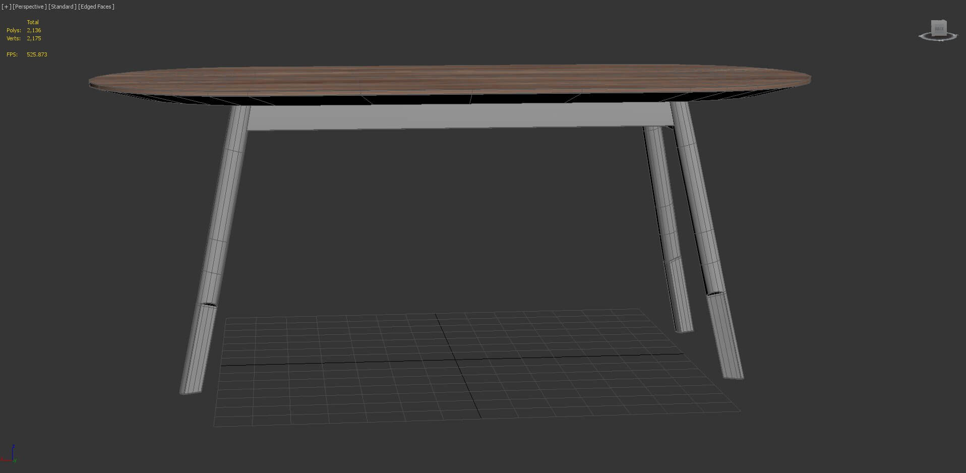 Bracket Dining Table - 3D Model by 3dxin