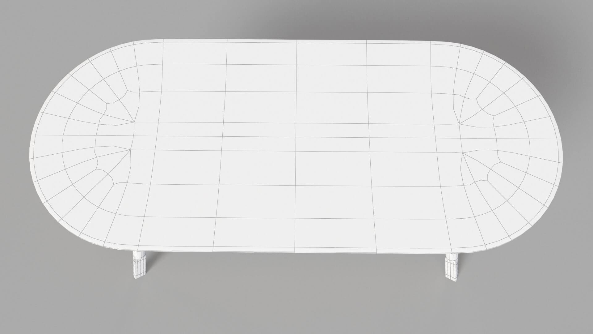 Bracket Dining Table - 3D Model by 3dxin