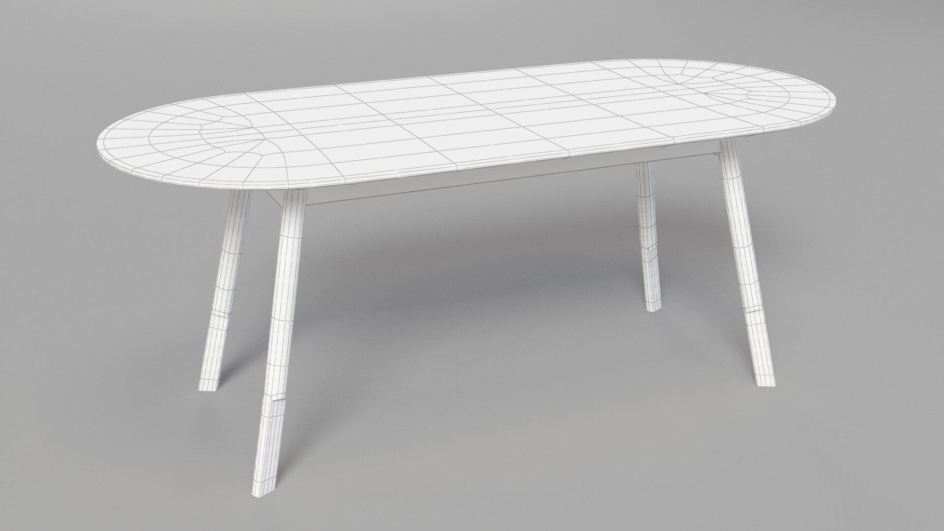Bracket Dining Table - 3D Model by 3dxin