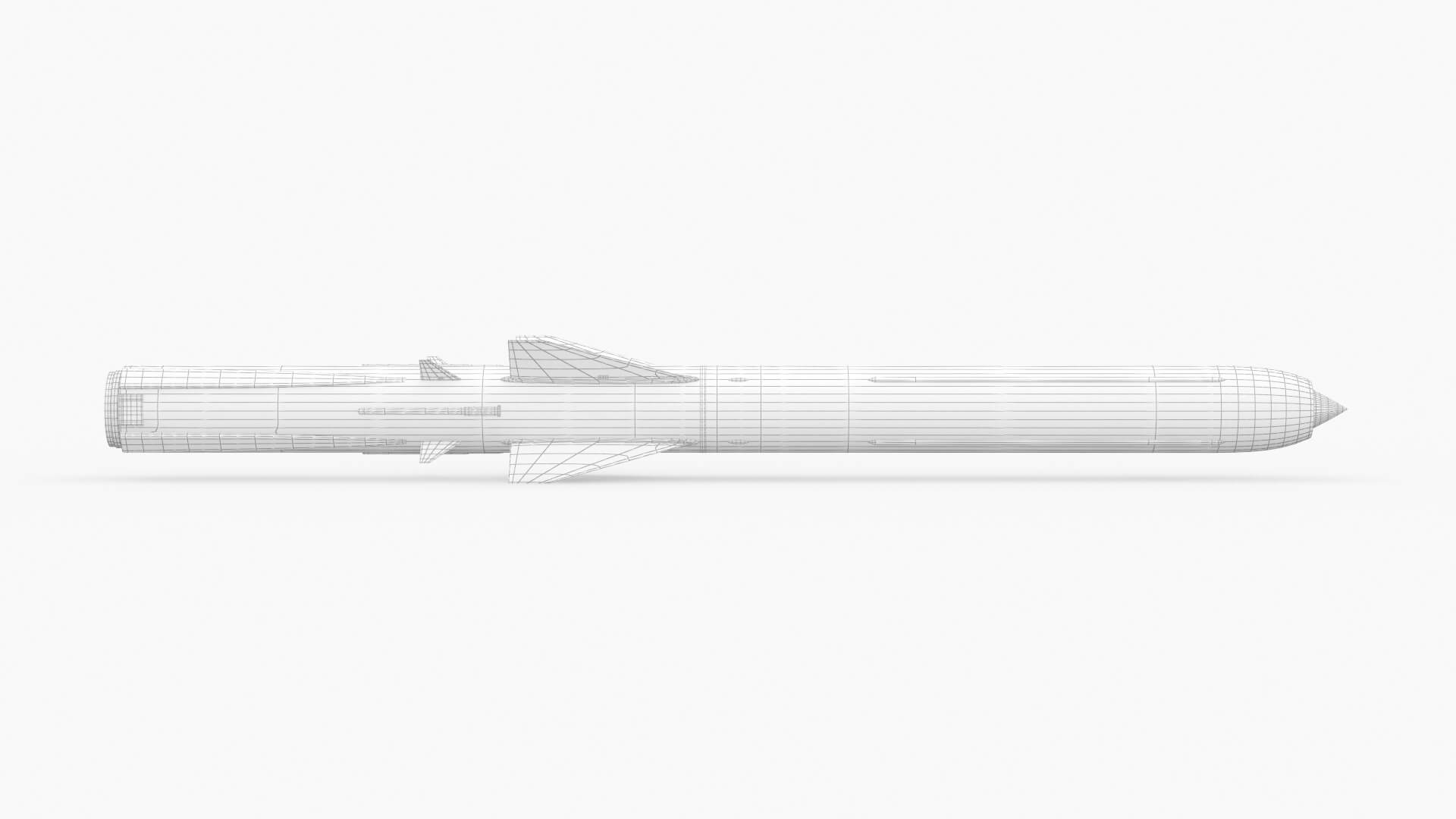 Brahmos Cruise Missile - 3D Model by 3dxin