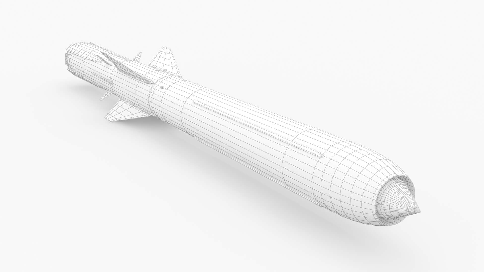 Brahmos Cruise Missile - 3D Model by 3dxin