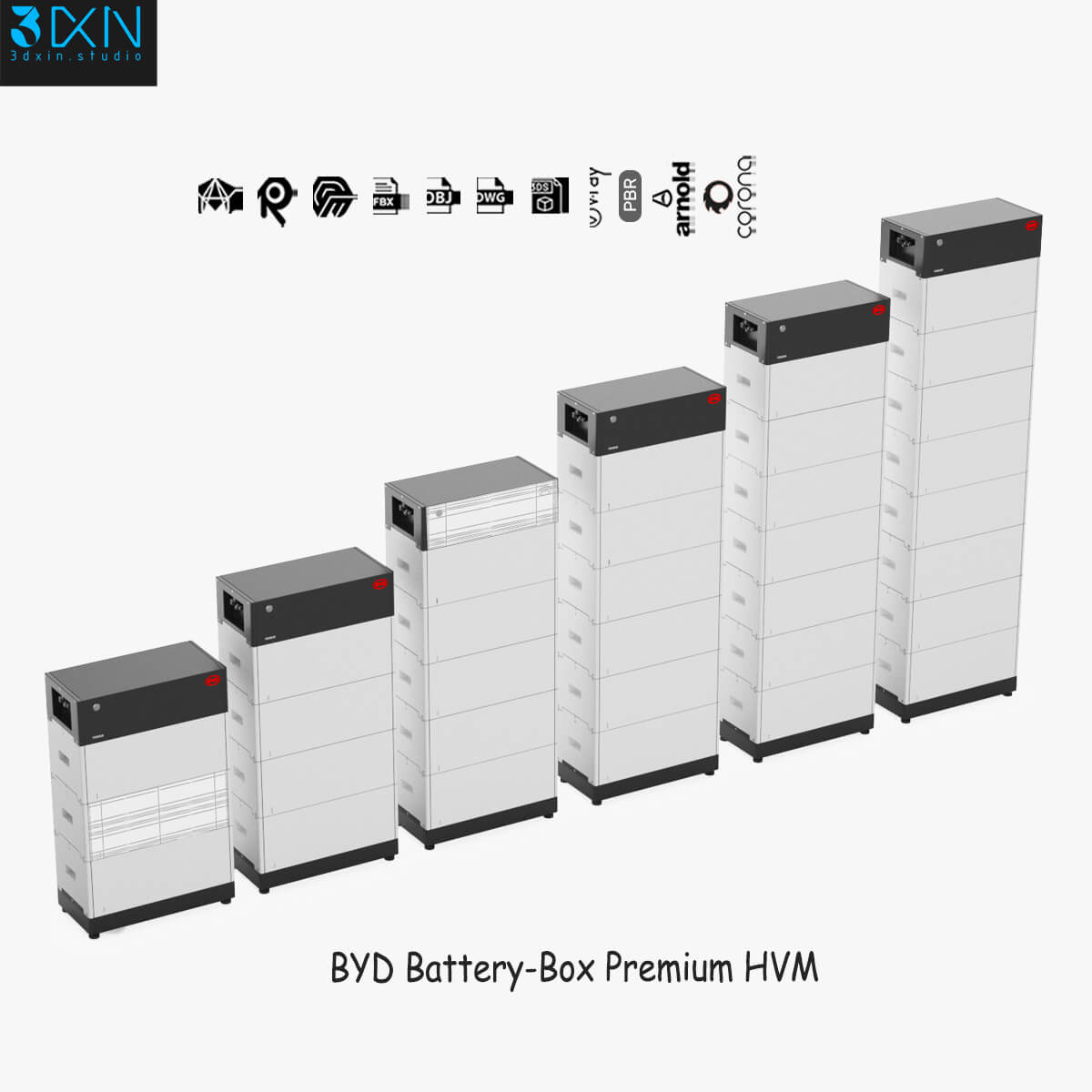 BYD Battery-Box Premium Hvm 3D Model by 3dxin